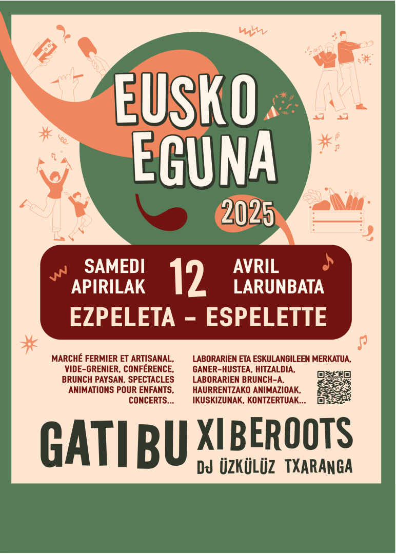 EUSKO EGUNA : SAMEDI 12 AVRIL 2025 - Saint Pée sur Nivelle